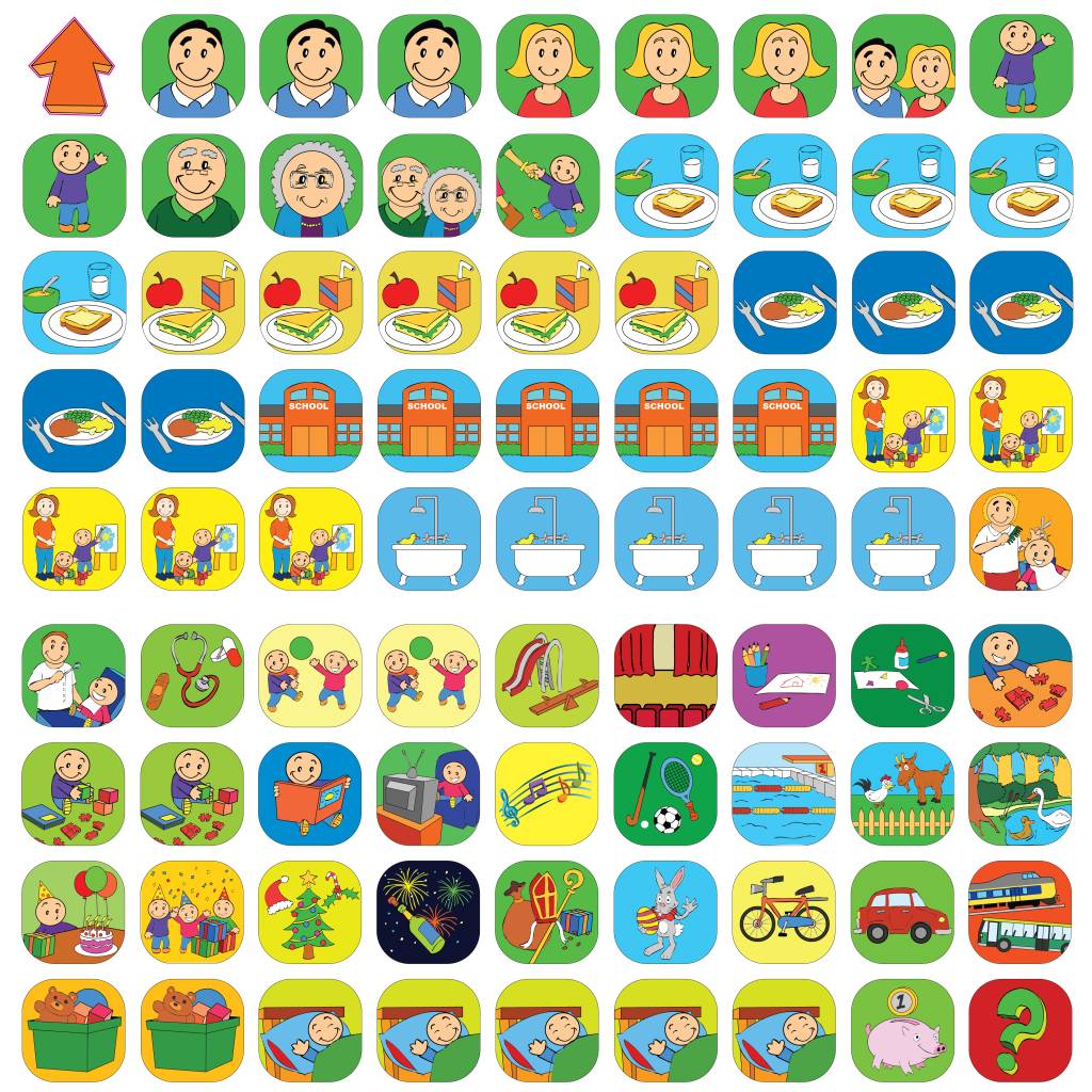 Pictogrammen Morgenster - 81 leuke magneetjes - kinderplanborden.nl