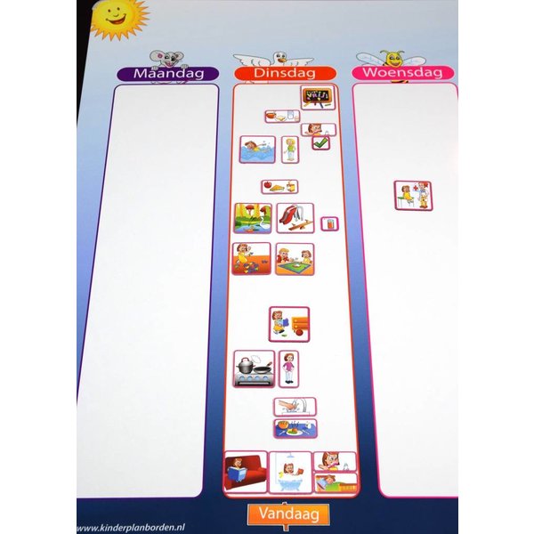 Planbord Blauwe Ster - overzichtelijk planbord voor kinderen ...