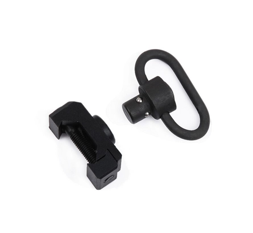 RIS Thin Rail Mount QD Sling Swivel - Skirmshop