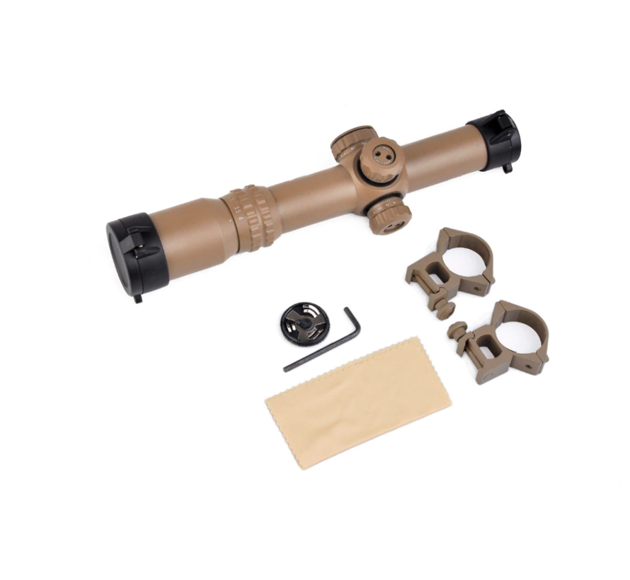 1-4x24SE Tactical Scope Dark Earth (red green reticle) - Skirmshop