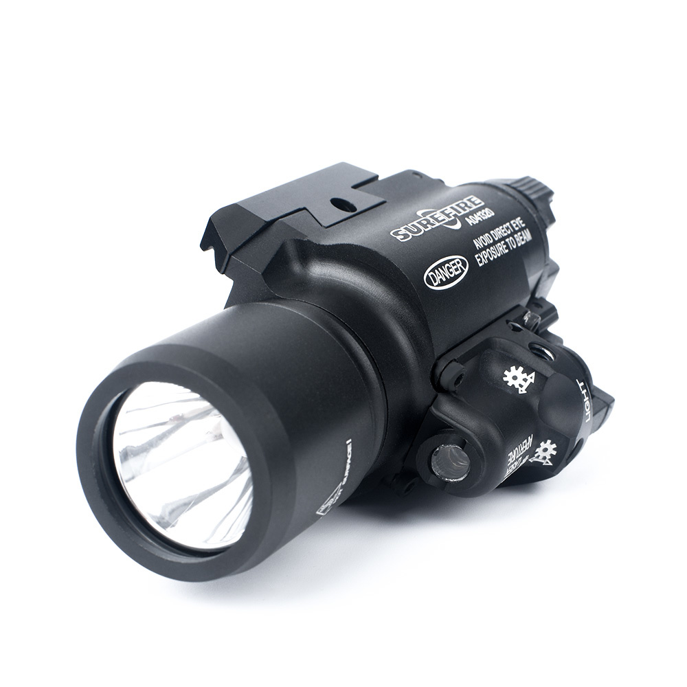 Wadsn X400 Pistol Tactical Flashlight + Red Laser - Black - Skirmshop