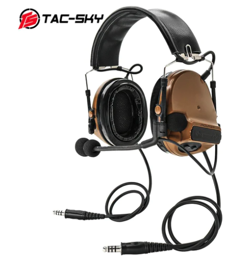 Tac-sky Tac-Sky Comtac III Dual-Pass Headset (Silicone Earmuffs) - FDE ...