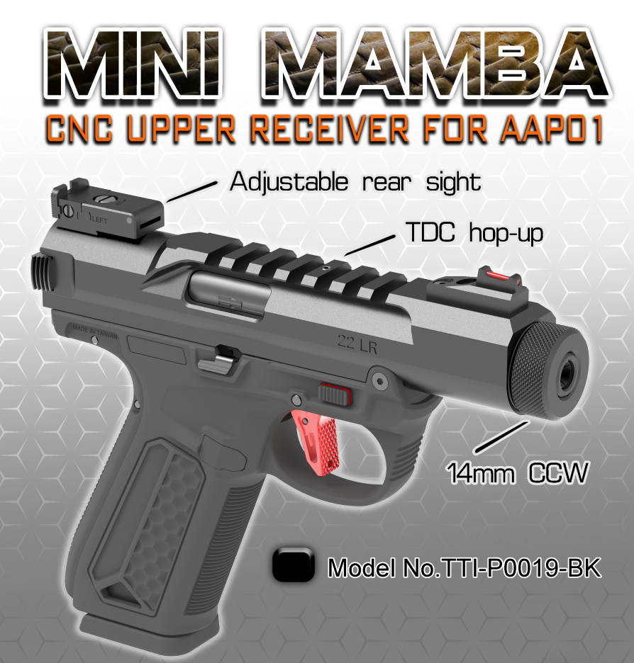 Tti AAP-01 Mini Mamba CNC Upper Receiver Kit - Black - Skirmshop