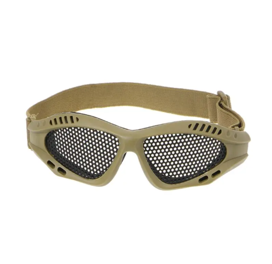 Nhelmet Steel Mesh goggles - Dark Earth - Skirmshop