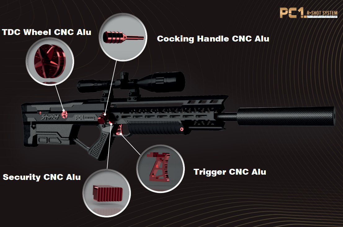 Storm TDC Hop Up CNC Grey - Skirmshop