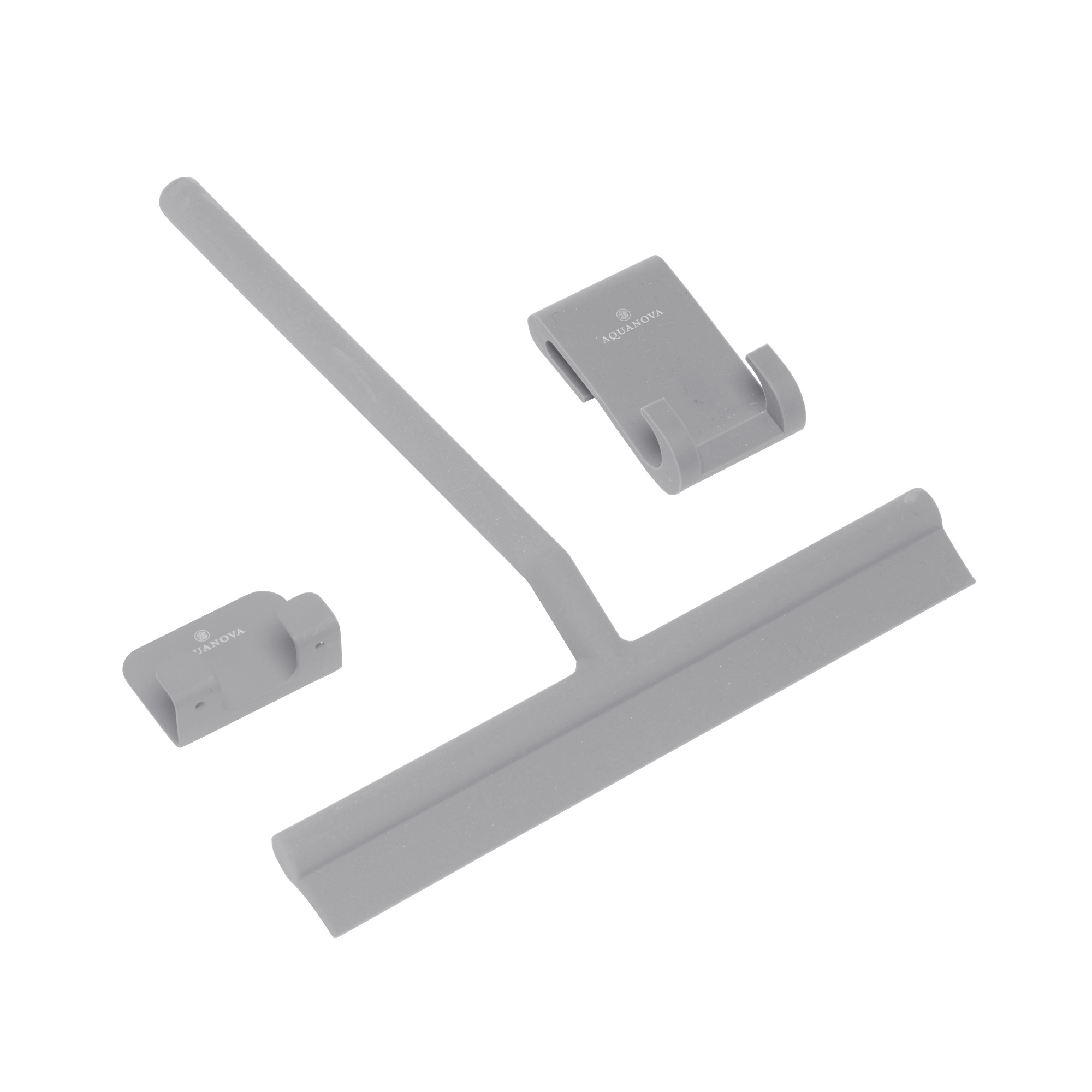 Aquanova Arvid shower wiper - color Silver Gray, gray - silicone - Bath ...