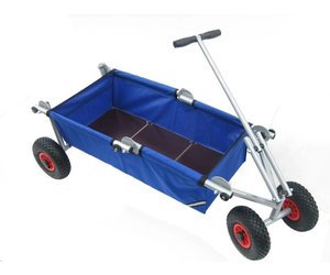 Bolderwagen Ulfbo blauw| Bolderkar-shop.nl - Bolderkar-shop