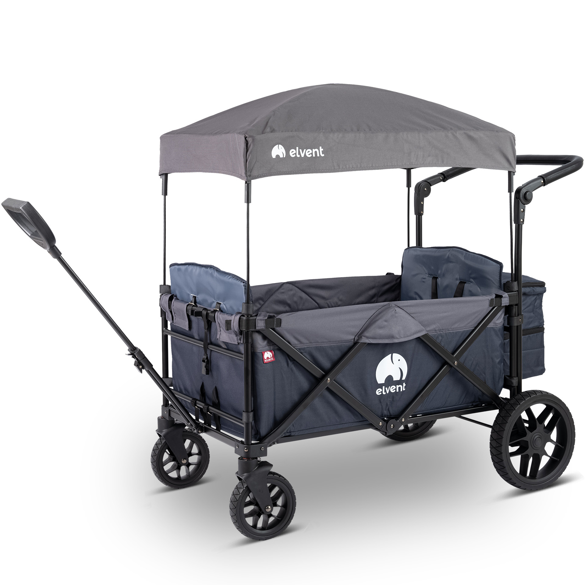 Elvent AllRounder PREMIUM 2-zits EXTRA-brede opvouwbare bolderkar - Bolderkar-shop