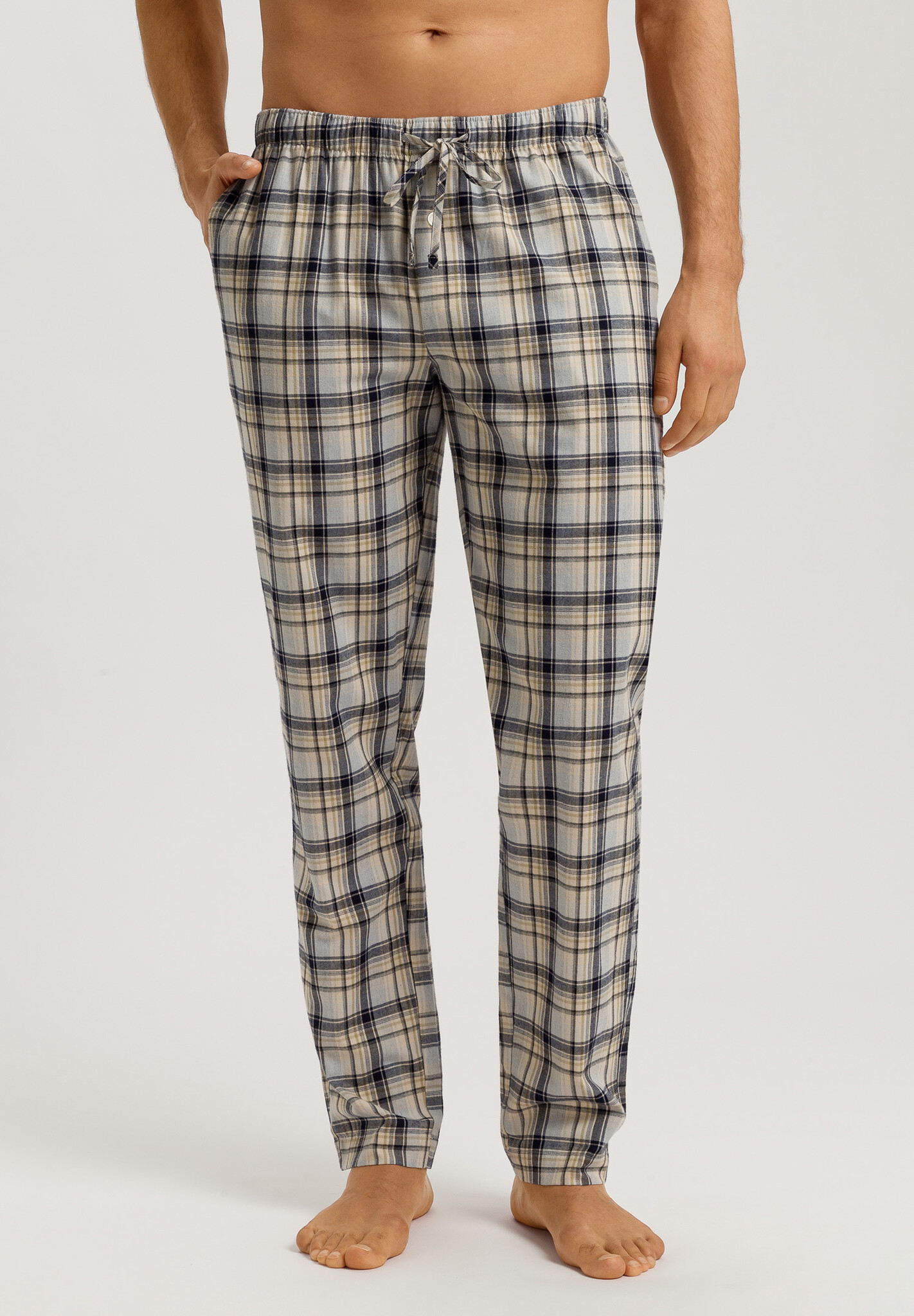 HANRO Cozy Comfort Long Pants Cardamom Check - HANRO | Luxurieus ...