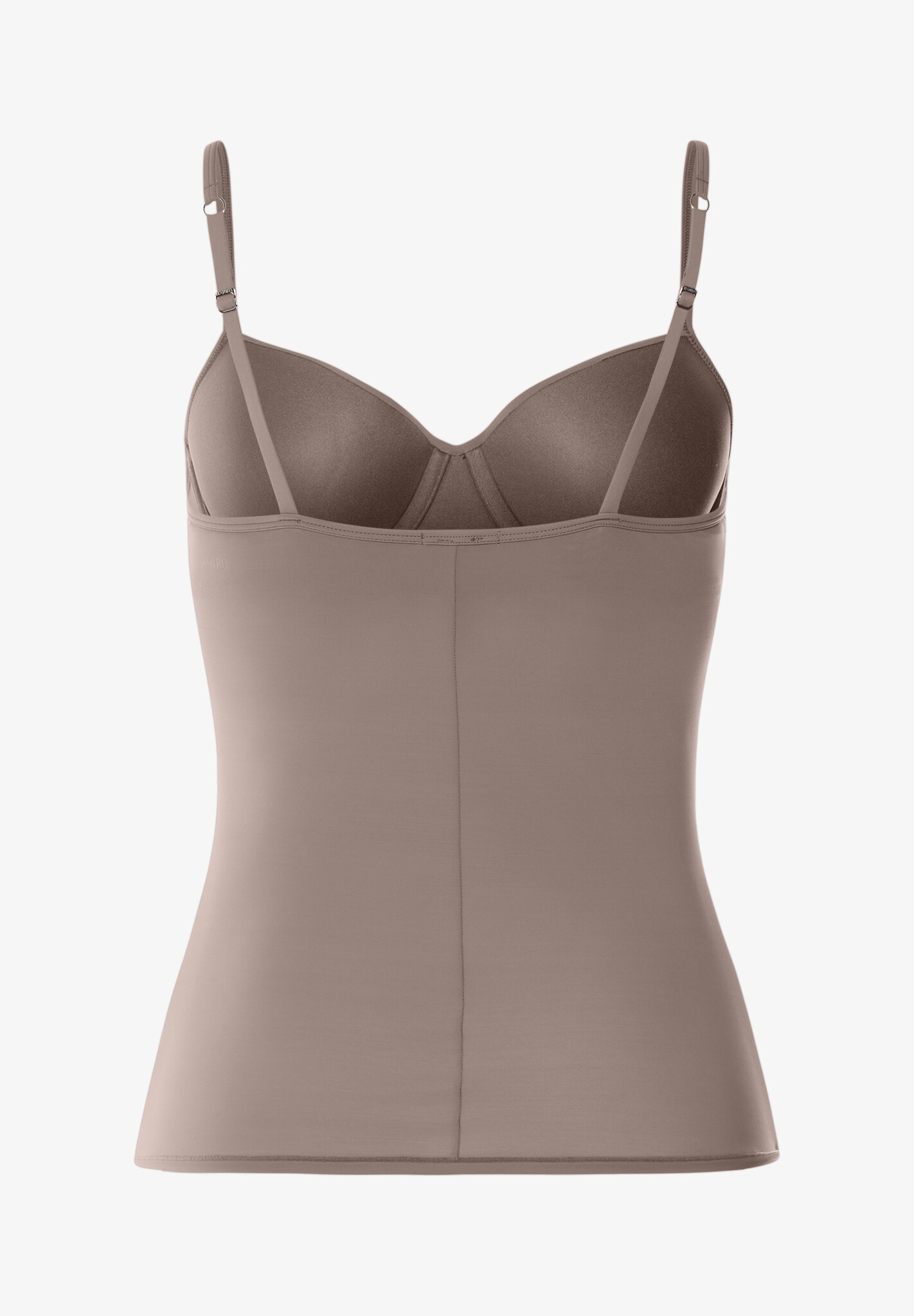 HANRO Allure Padded Bra Camisole Taupe - HANRO | Luxurieus | Ondermode ...