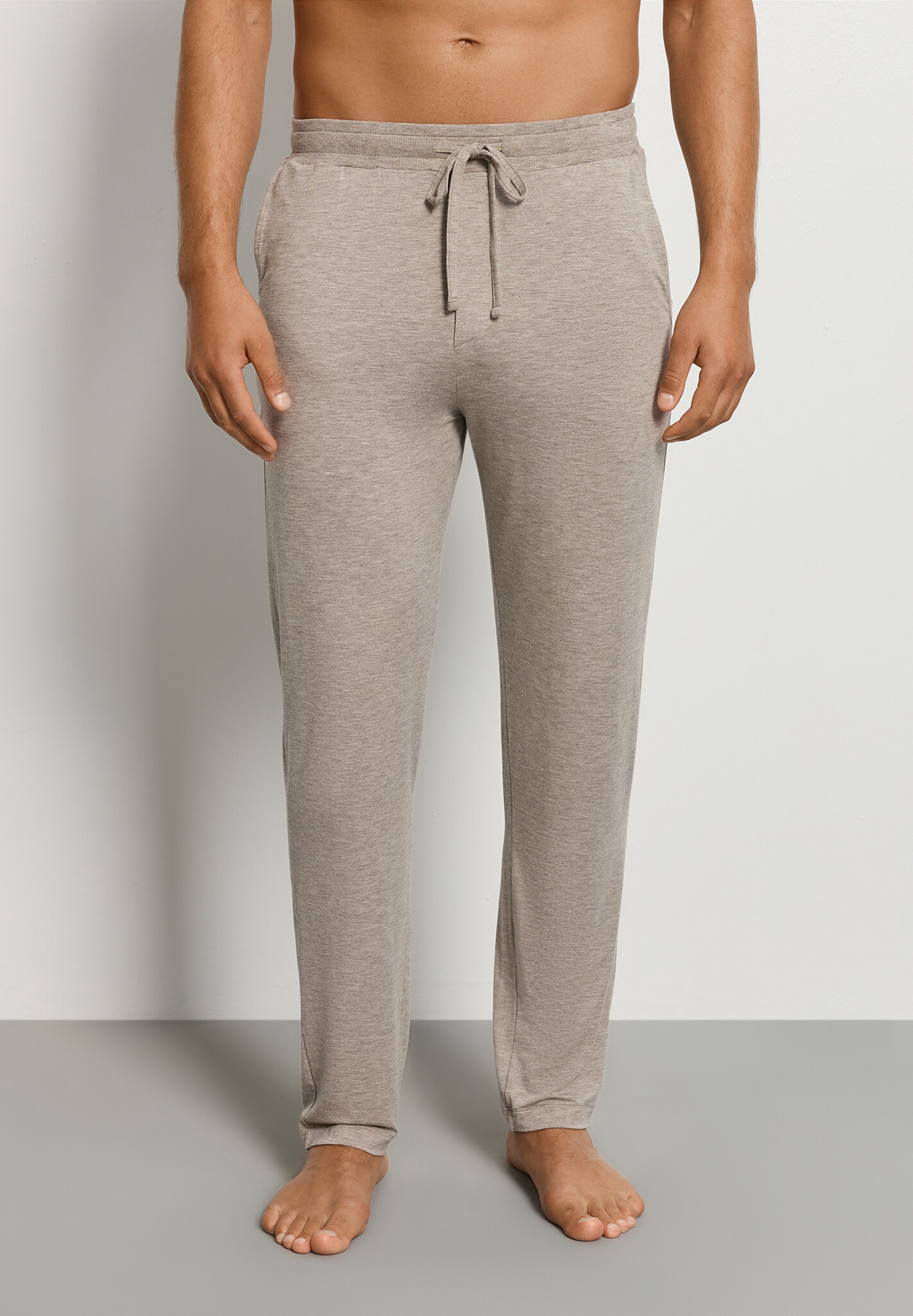 HANRO Casuals Long Pants Hazelnut Melange - HANRO | Luxurieus ...