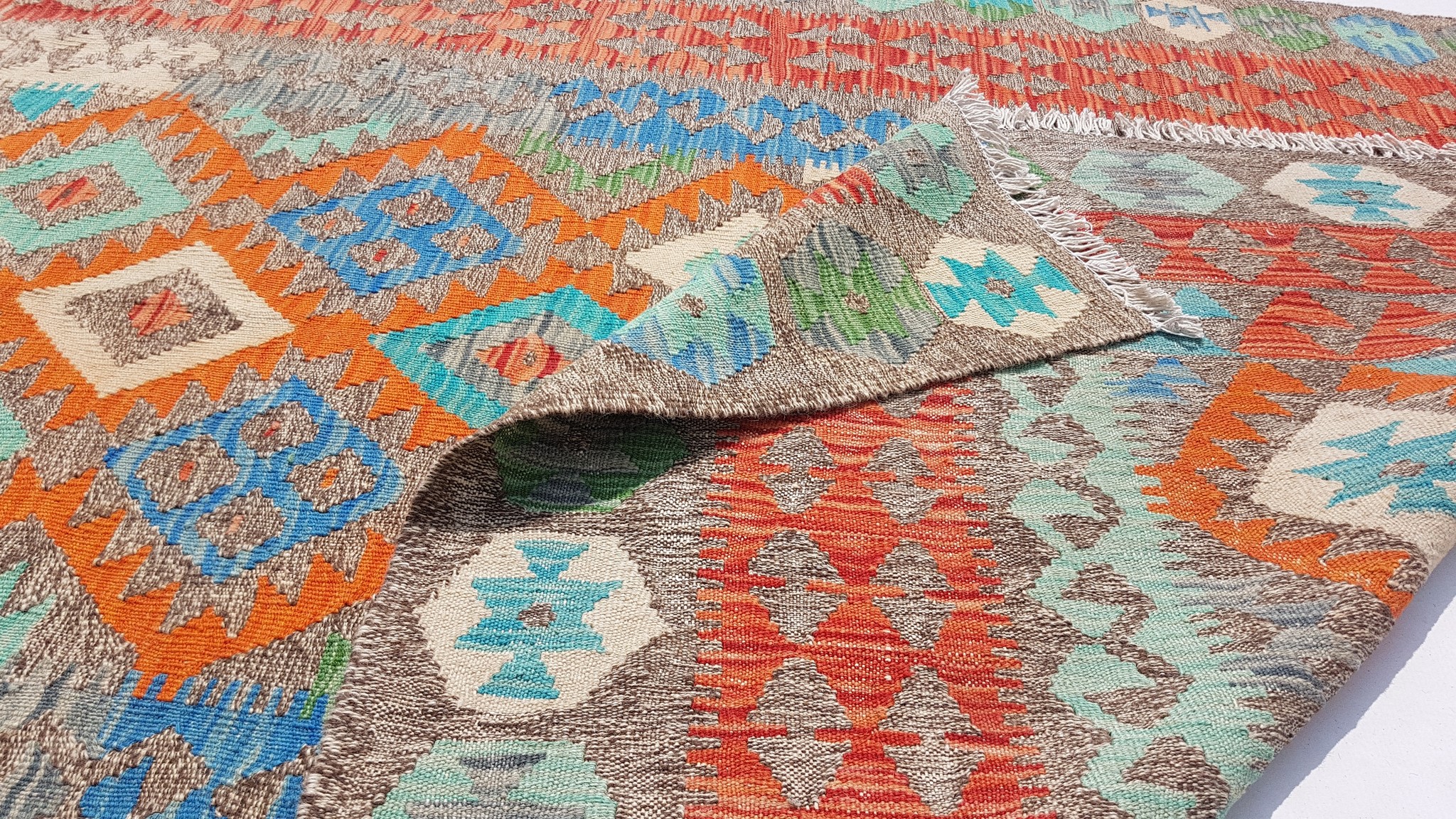 kelim kleed tapijt vloerkleed 100% wol 200x156cm - kelim, Kelim kussens ...