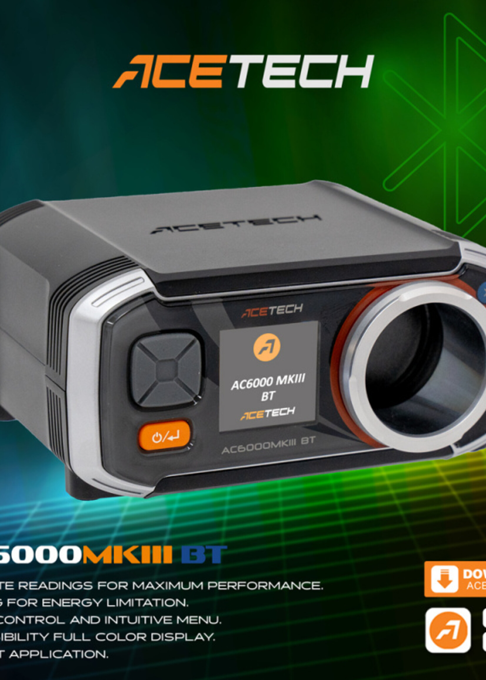 Acetech AC6000 MKIII BT Airsoft Chronograph. - AIRSOFT.SHOP