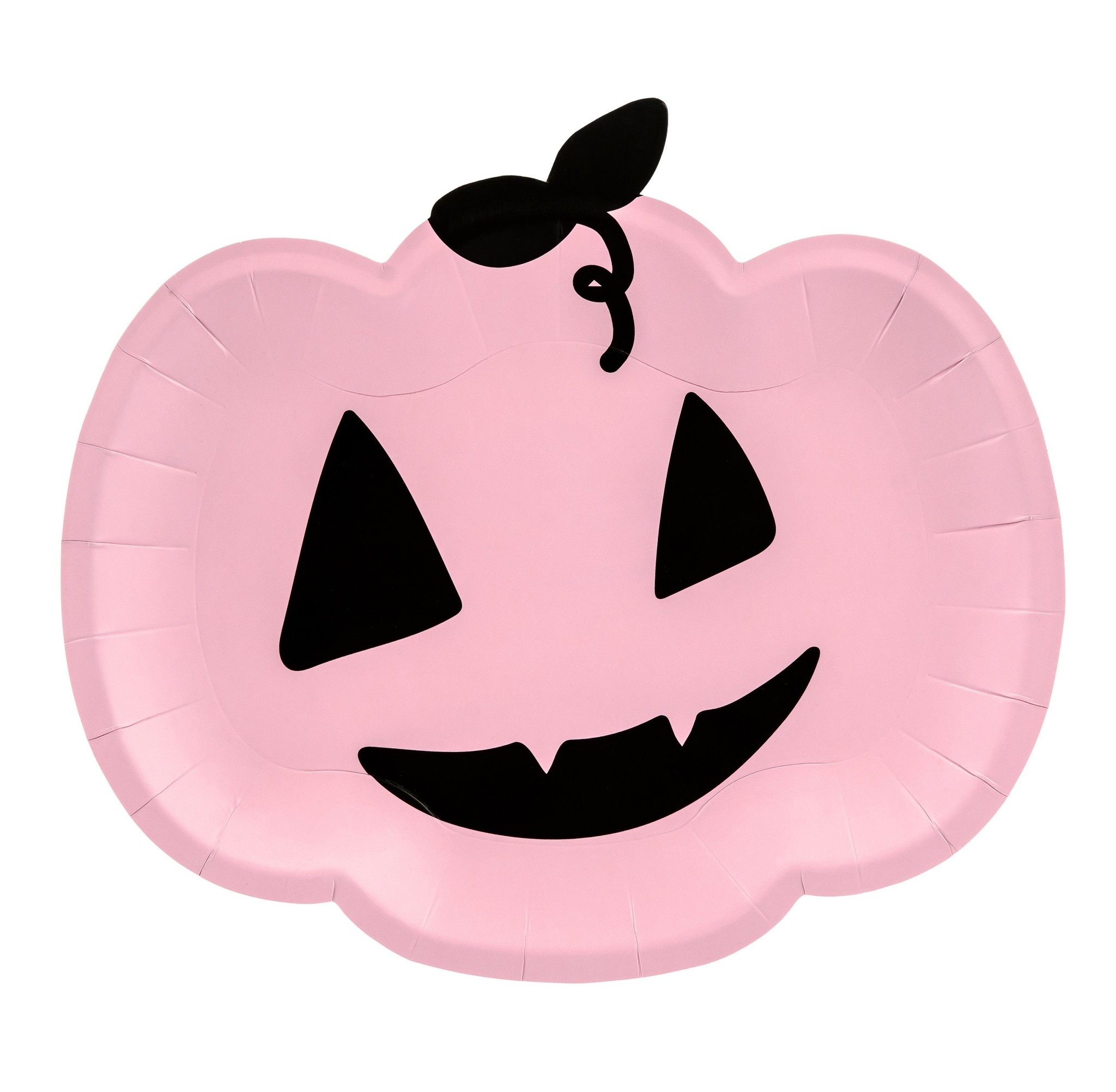 6 feestborden pompoen roze - Magicoo