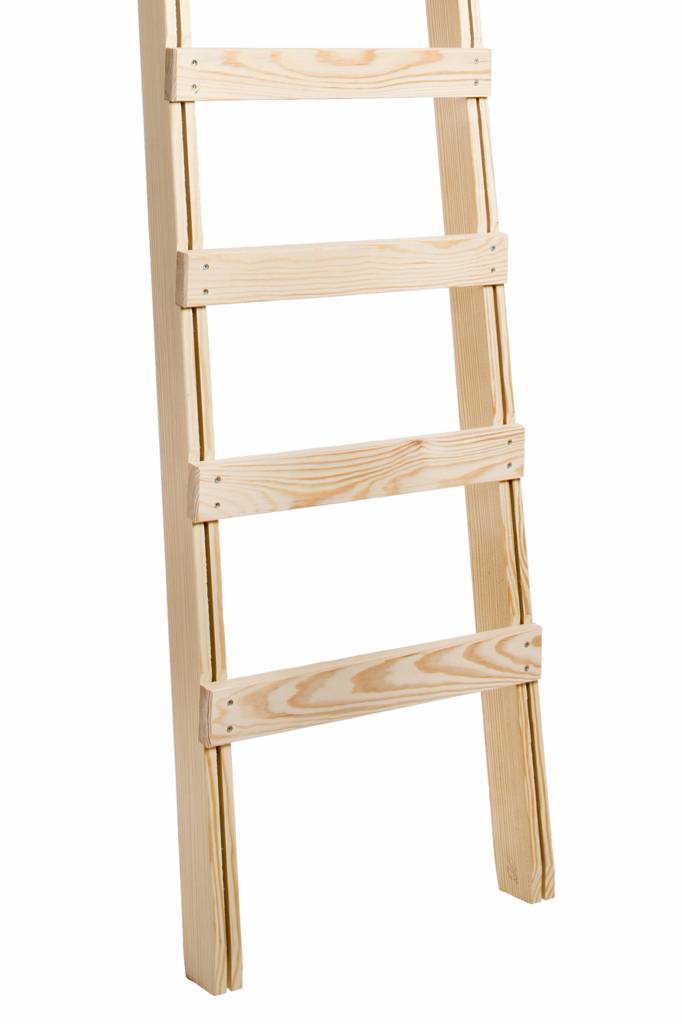 Professionele Wetim houten bouwladder voor zwaar en intensief gebruik