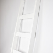 Rechte witte enkele ladder | #1 in Trappen | Houtenladders.nl
