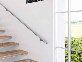 Aluminium trapleuning: titanium of zwart | HoutenLadders.nl