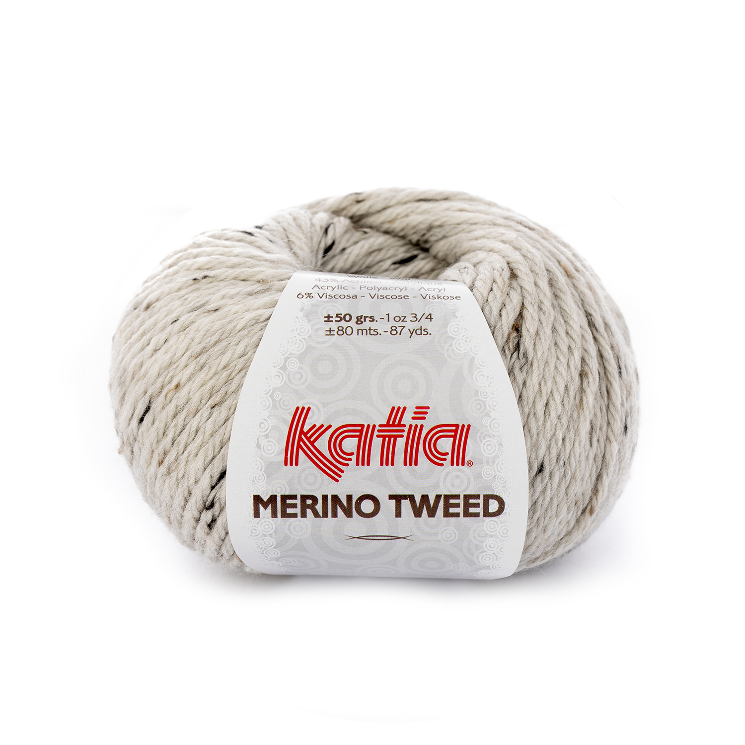 Merino Tweed 300 Ecru - Wolwinkel Filomena