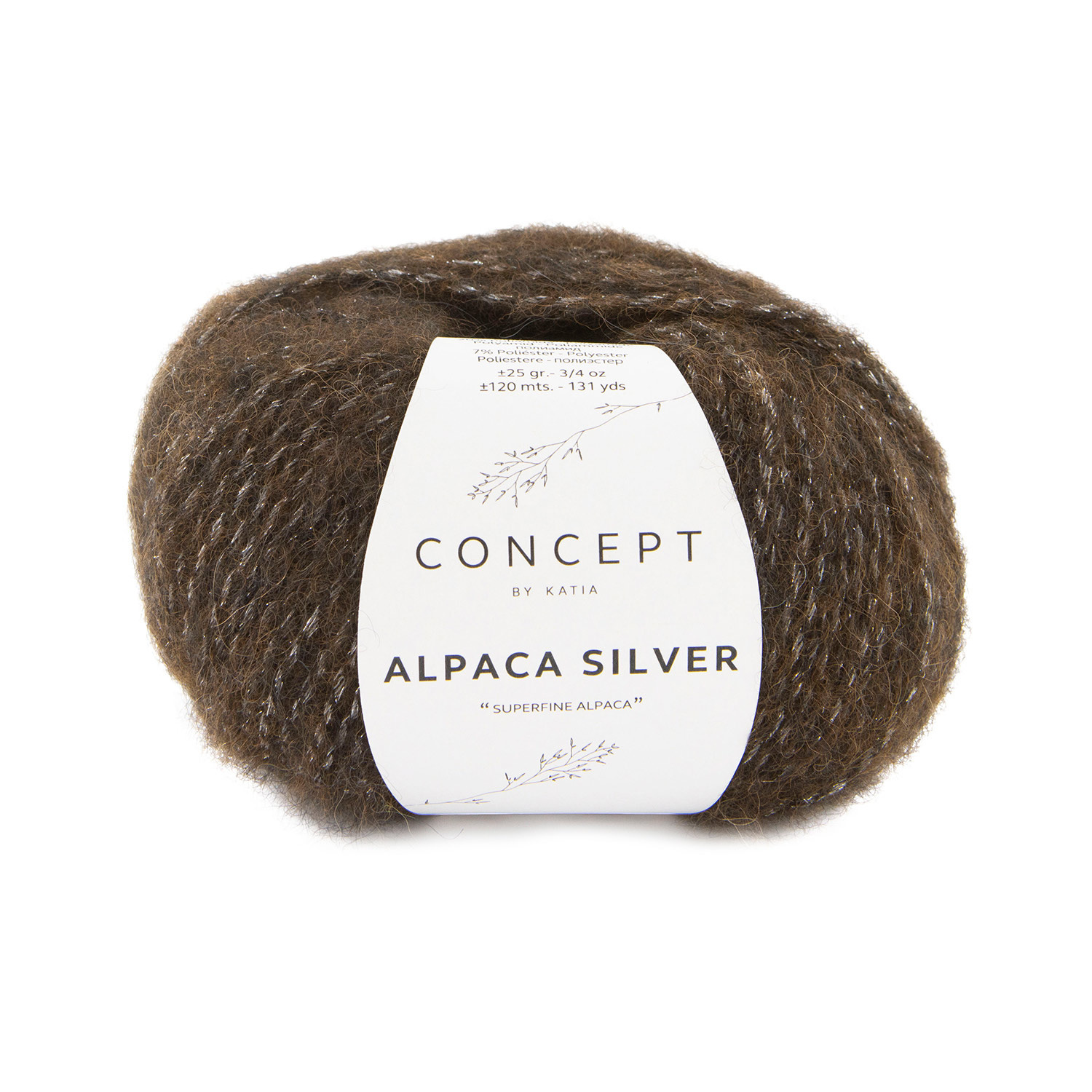 Alpaca Silver 275 Bruin-Zilver - Wolwinkel Filomena