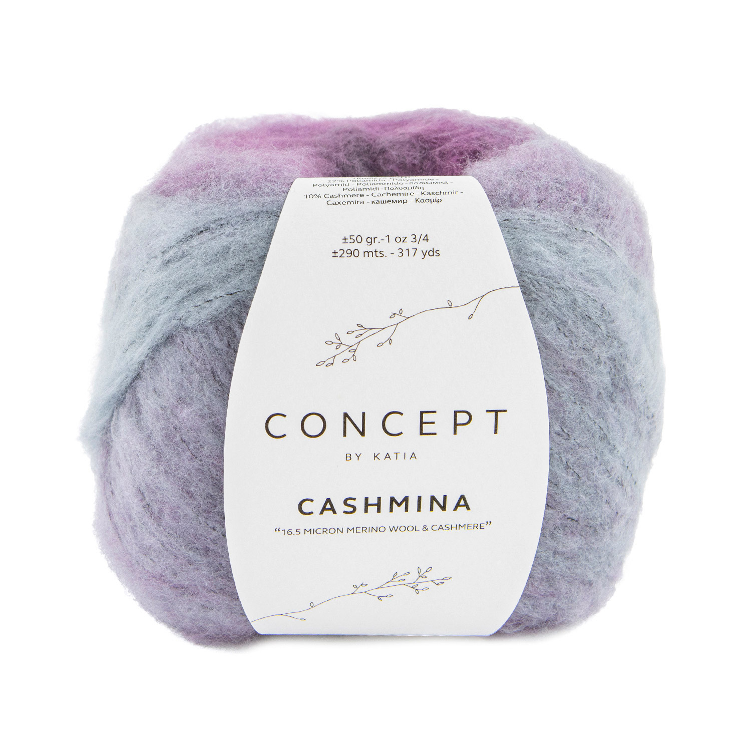 Cashmina 305 Blauw-Paars-Zwart - Wolwinkel Filomena