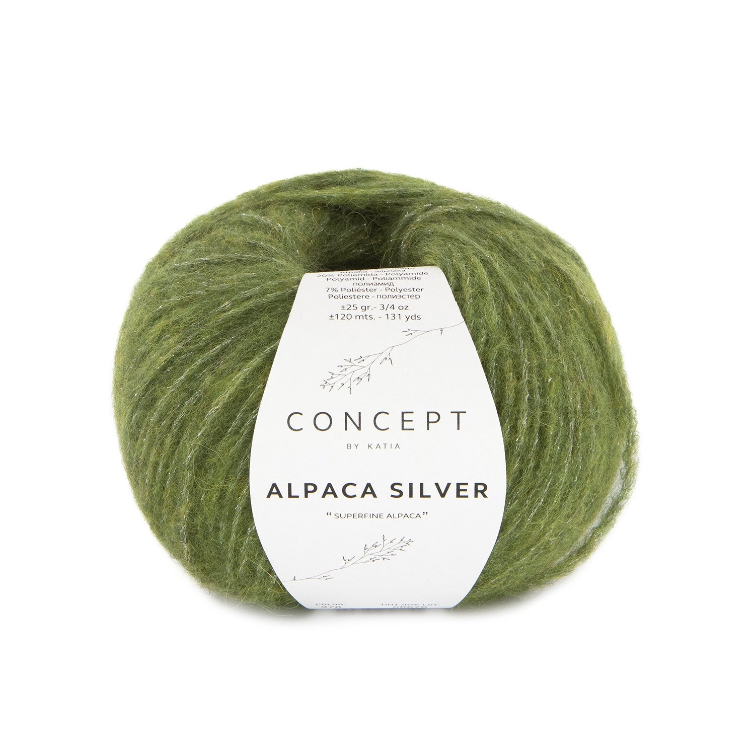 Alpaca Silver 278 Groen-Zilver - Wolwinkel Filomena