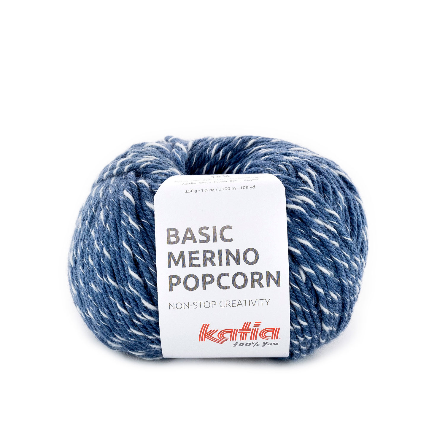 Basic Merino Popcorn 101 Jeans-Wit - Wolwinkel Filomena