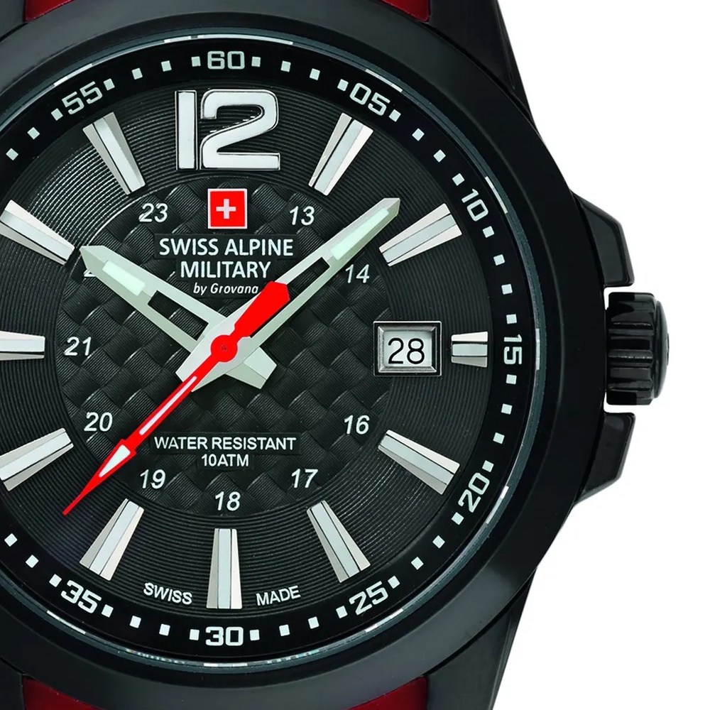 Swiss Alpine Military - Combat Air Red 7058.1879SAM - Swiss Made ...