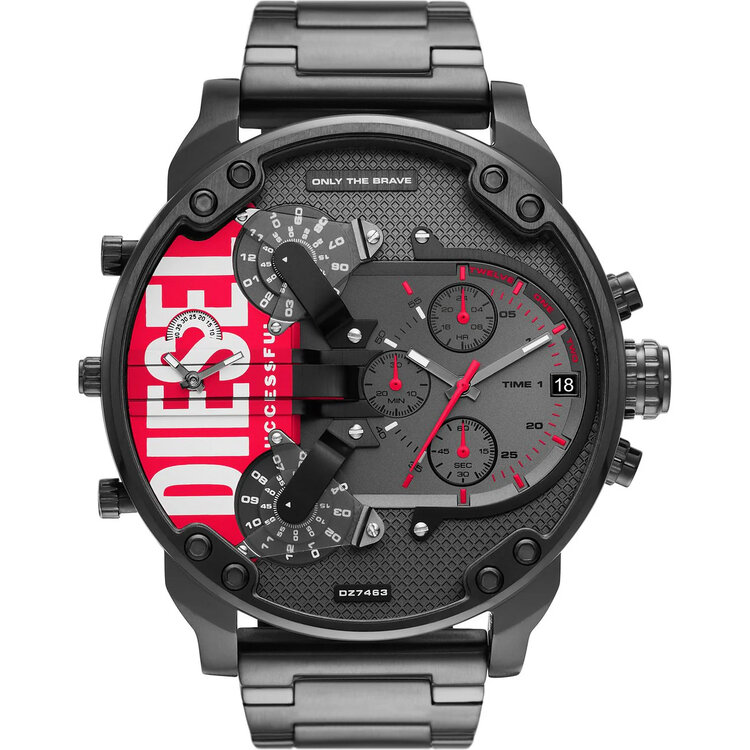 Diesel Mr. Daddy Chronograph Herrenuhr in Schwarz - DZ7463 - Luxuryuhren.ch