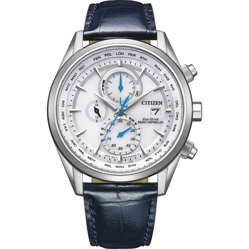 Citizen AT8260-18A Eco-Drive Chronograph Funkuhr Herrenuhr - Luxuryuhren.ch