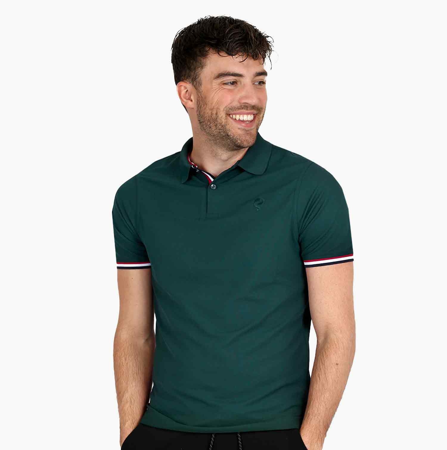 Men's polo Matchplay - Deep green | Q1905 - Q1905.com