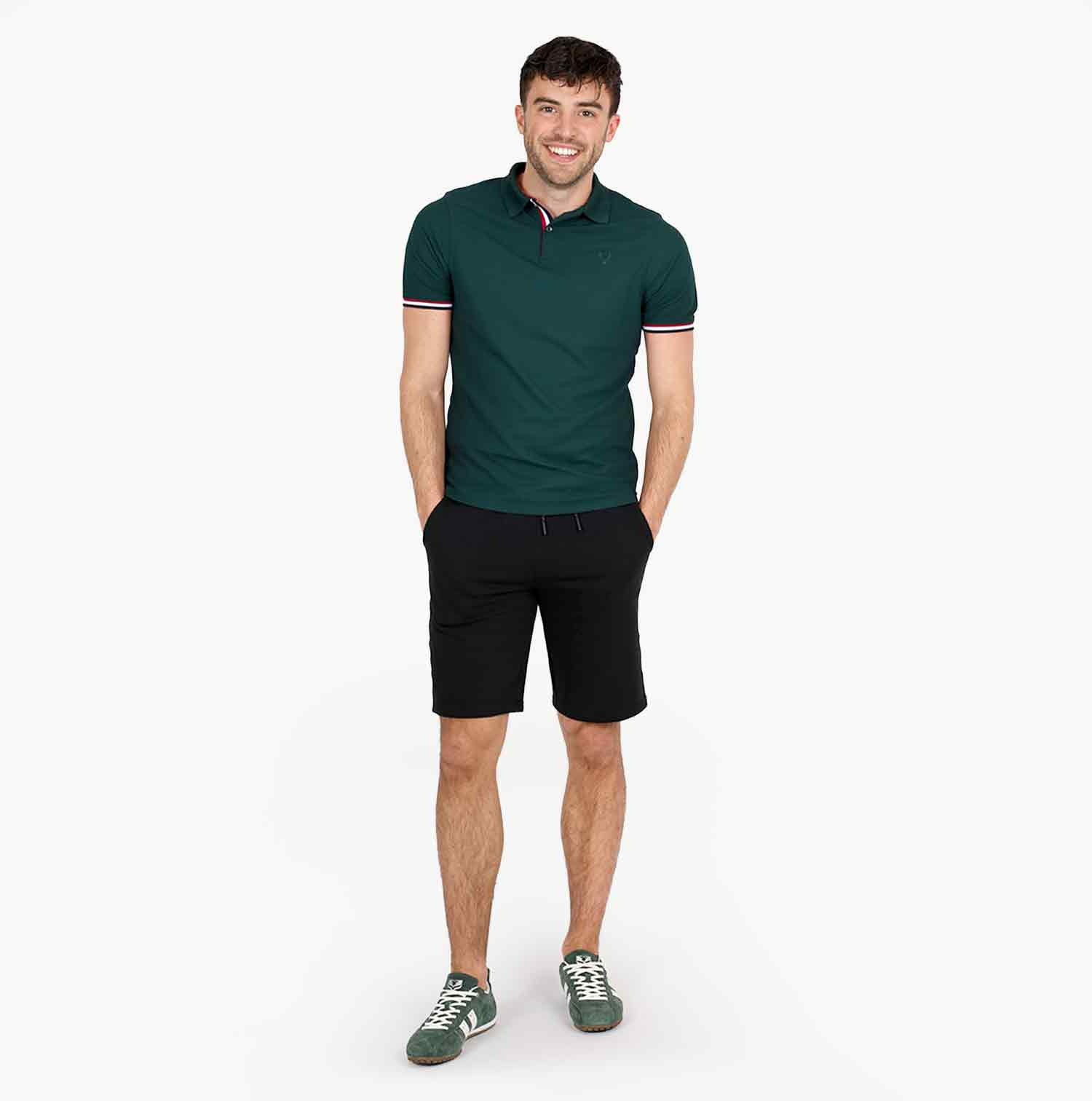 Men's polo Matchplay - Deep green | Q1905 - Q1905.com