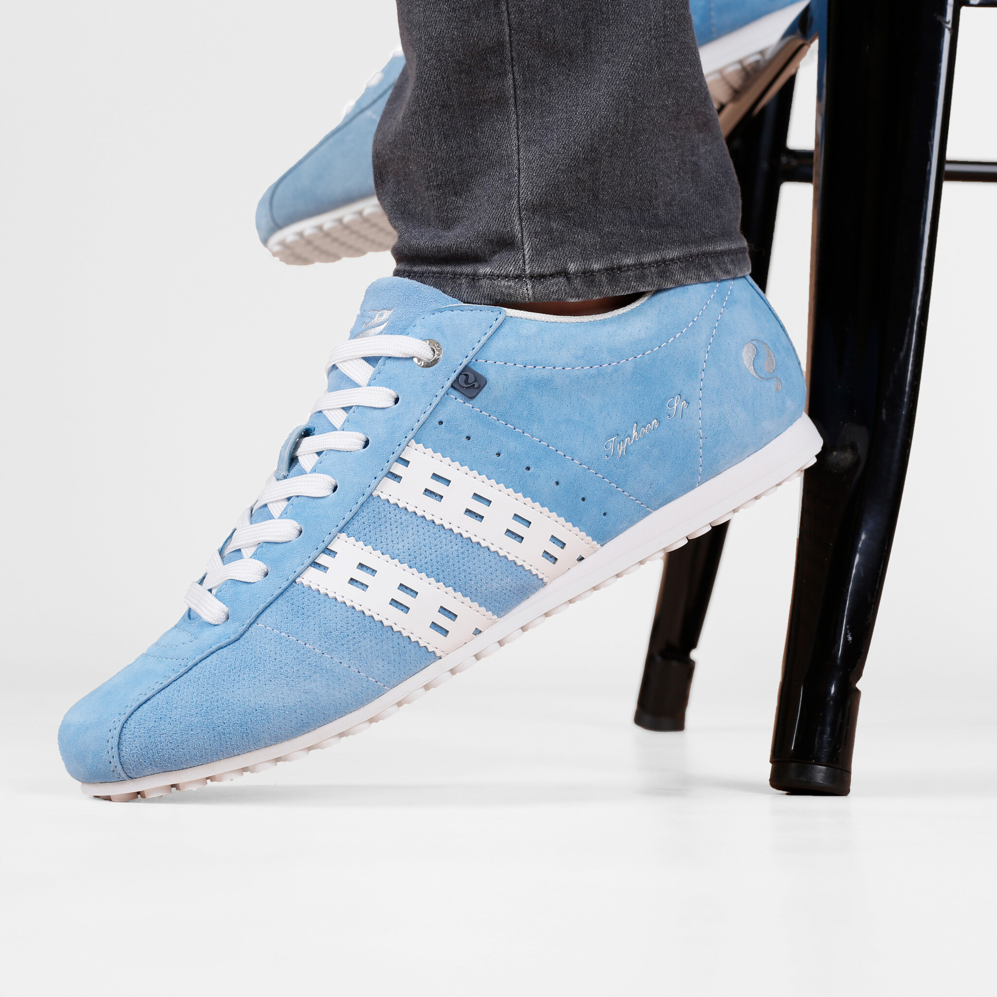 Heren Sneaker Typhoon SP Lichtblauw Wit Q1905 Q1905 heren-sneaker-typhoon-sp-lichtblauw-wit-q1905-q1905