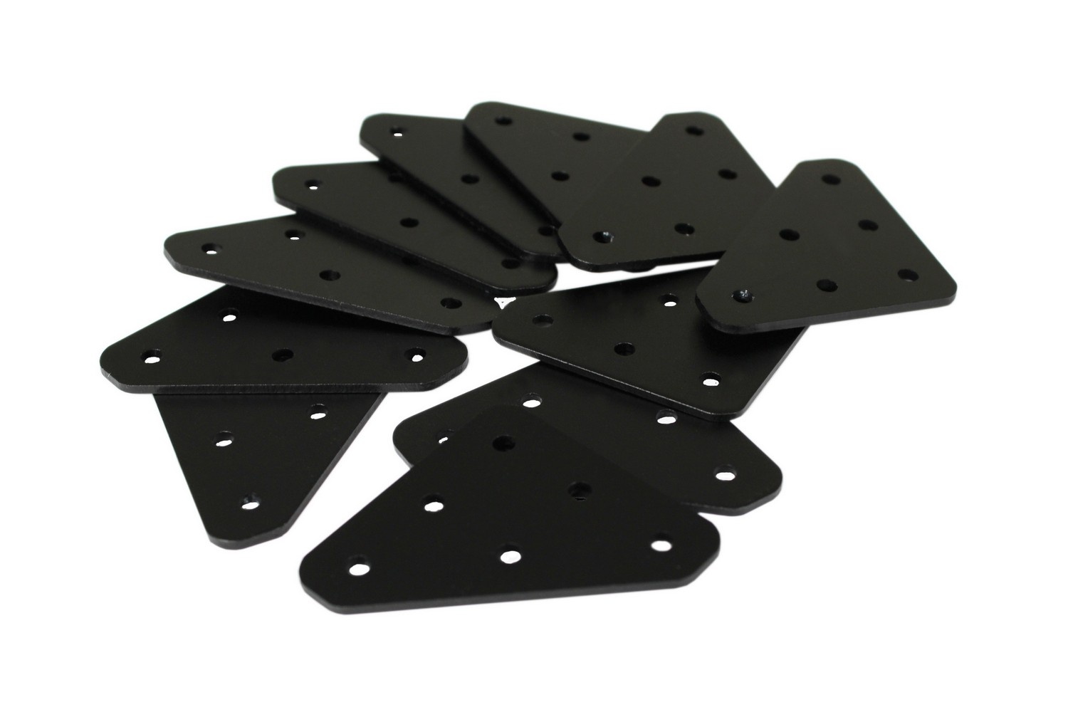 Black anodised triangle bracket for MakerBeamXL - MakerBeam