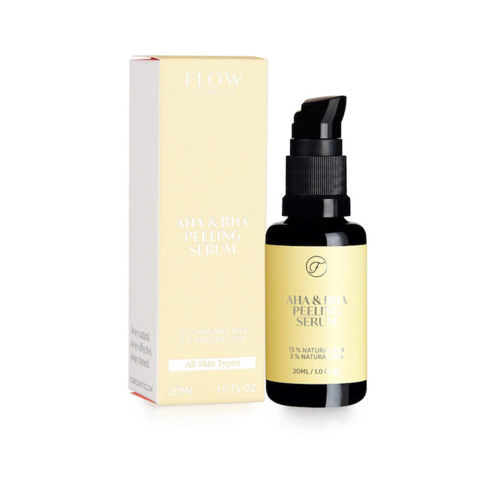Flow Cosmetics AHA & BHA Peeling Serum | 100% natural & vegan - De ...