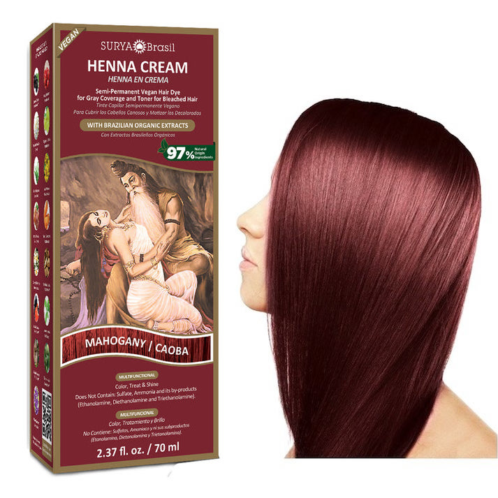 Surya Brasil Henna Cream Mahonie | natuurlijke haarkleuring - De Groene ...