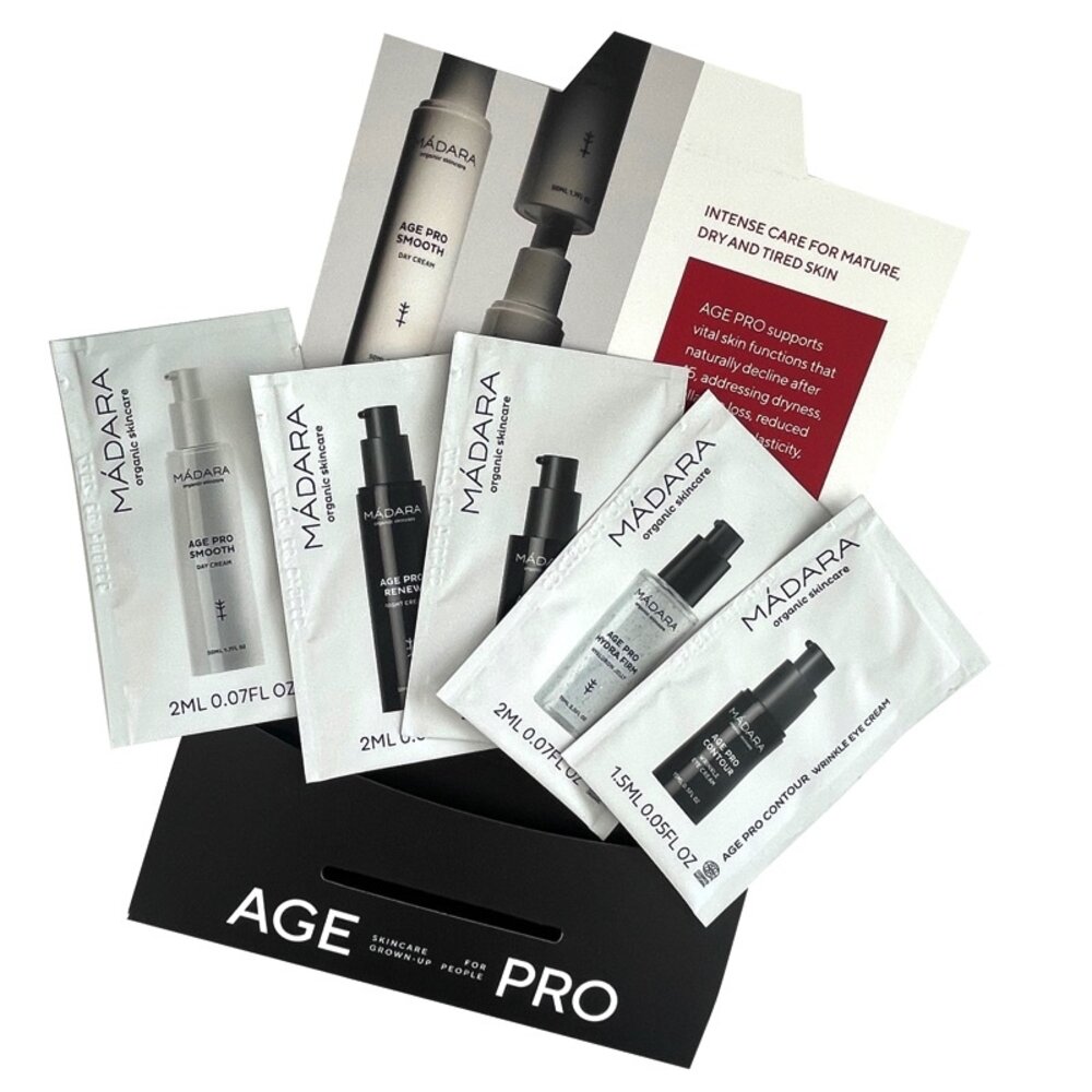 MÁDARA AGE PRO Sample Sachets Set | Probeer AGE PRO nu! - De Groene Drogist