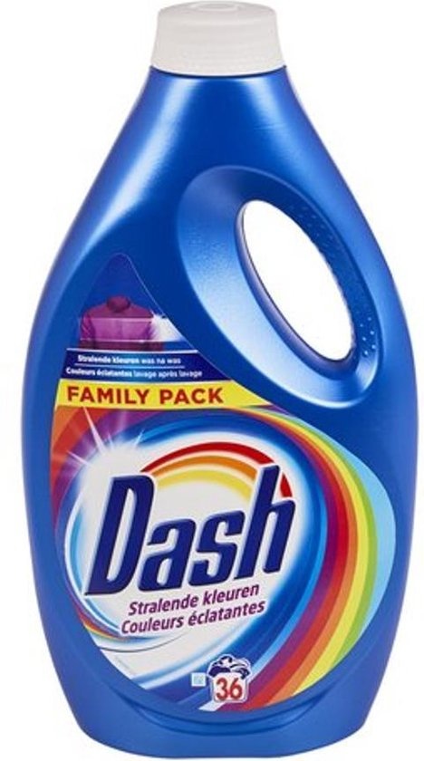 Dash Detergent liquid Radiant colors 36 washes - 1,98 ltr ...