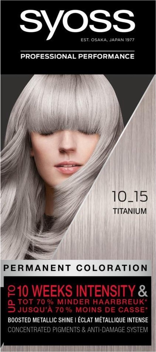 SYOSS Color baseline 10-15 Titanium haarverf - Onlinevoordeelshop