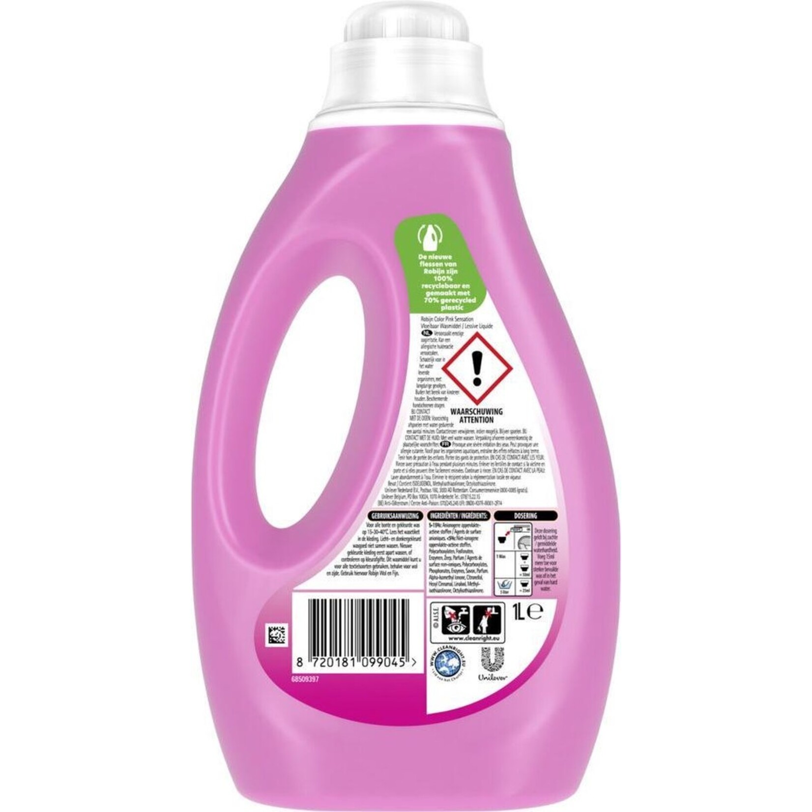 Robijn Liquid Detergent Pink Sensation Color 1 liter - Onlinevoordeelshop