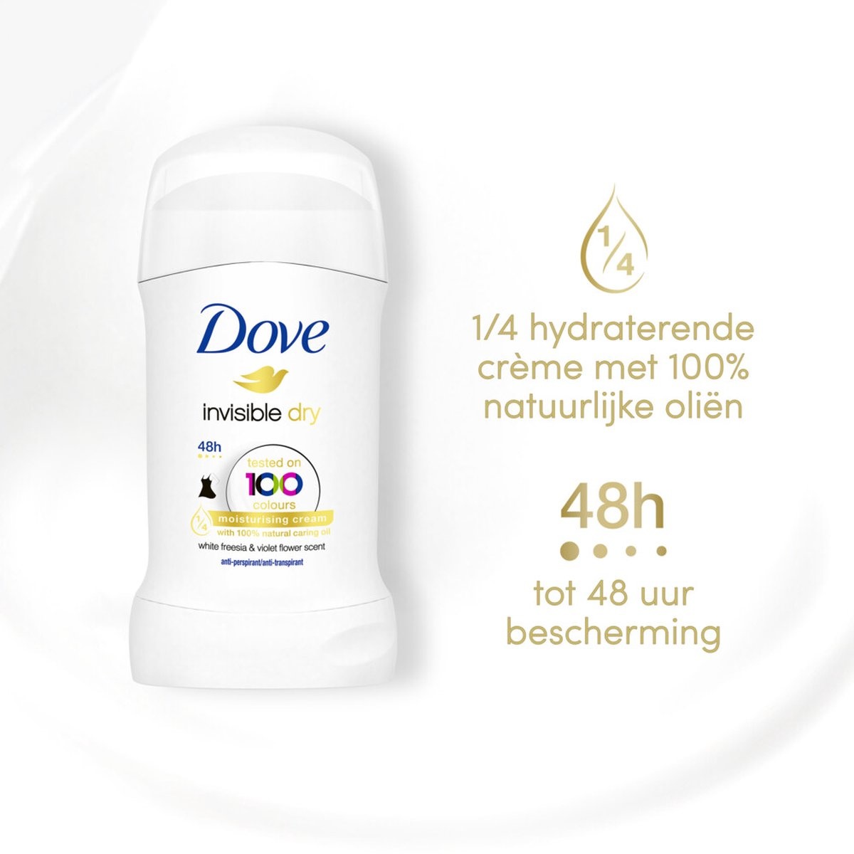 Dove Deostick Invisible Dry 40ml - Onlinevoordeelshop