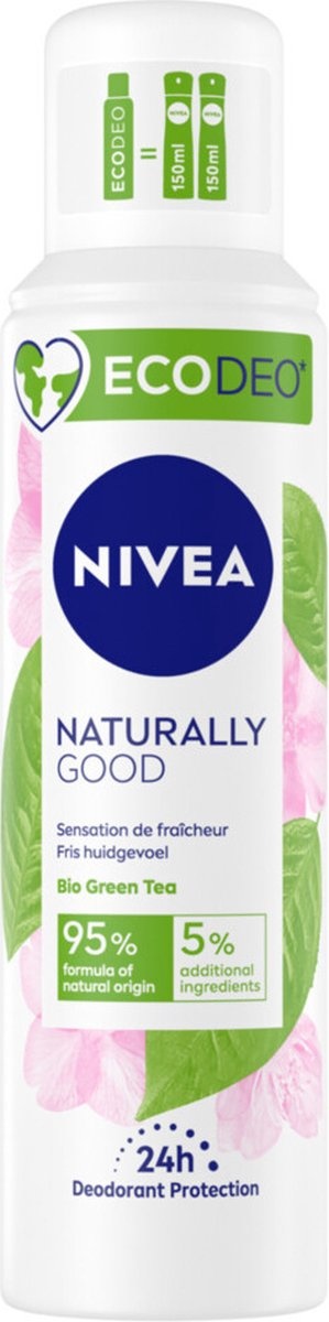 Nivea Deodorant Spray Naturally Good Green Tea - 125 ml ...