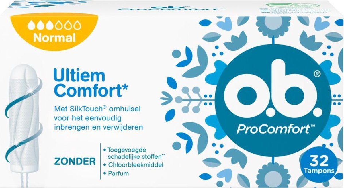 OB ProComfort Tampons Normal - 32 Stk. - Onlinevoordeelshop