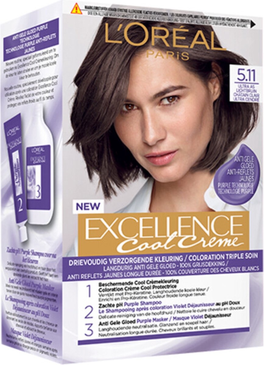 L’Oréal Paris Excellence Cool Creams 5.11 - Ultra Ash Lichtbruin ...