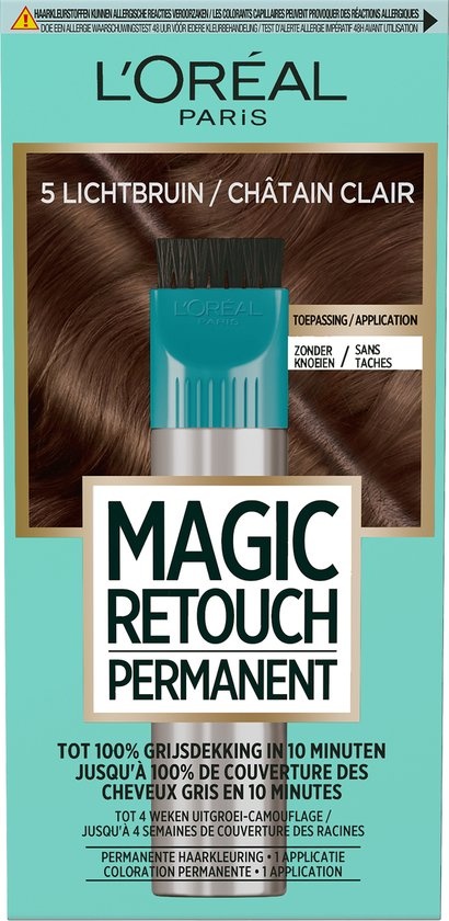 L'Oréal Paris Magic Retouch Permanent 5 - Châtain Clair - Coloration ...
