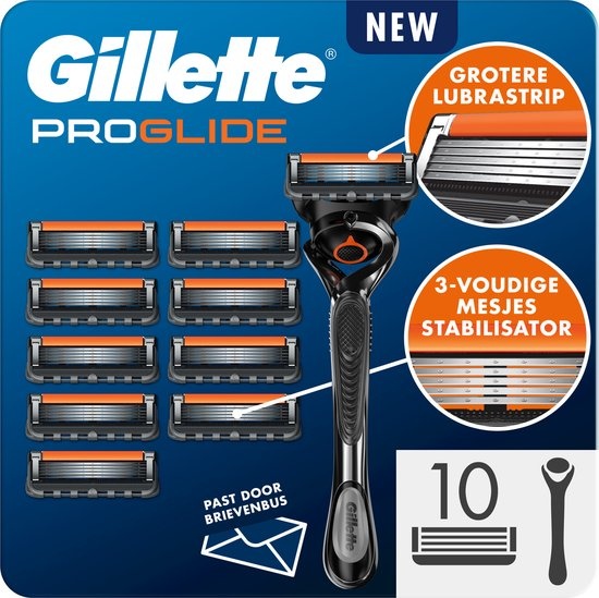 Gillette Gillette Proglide - 1 Men's Razor - 10 Razor Blades Damaged ...