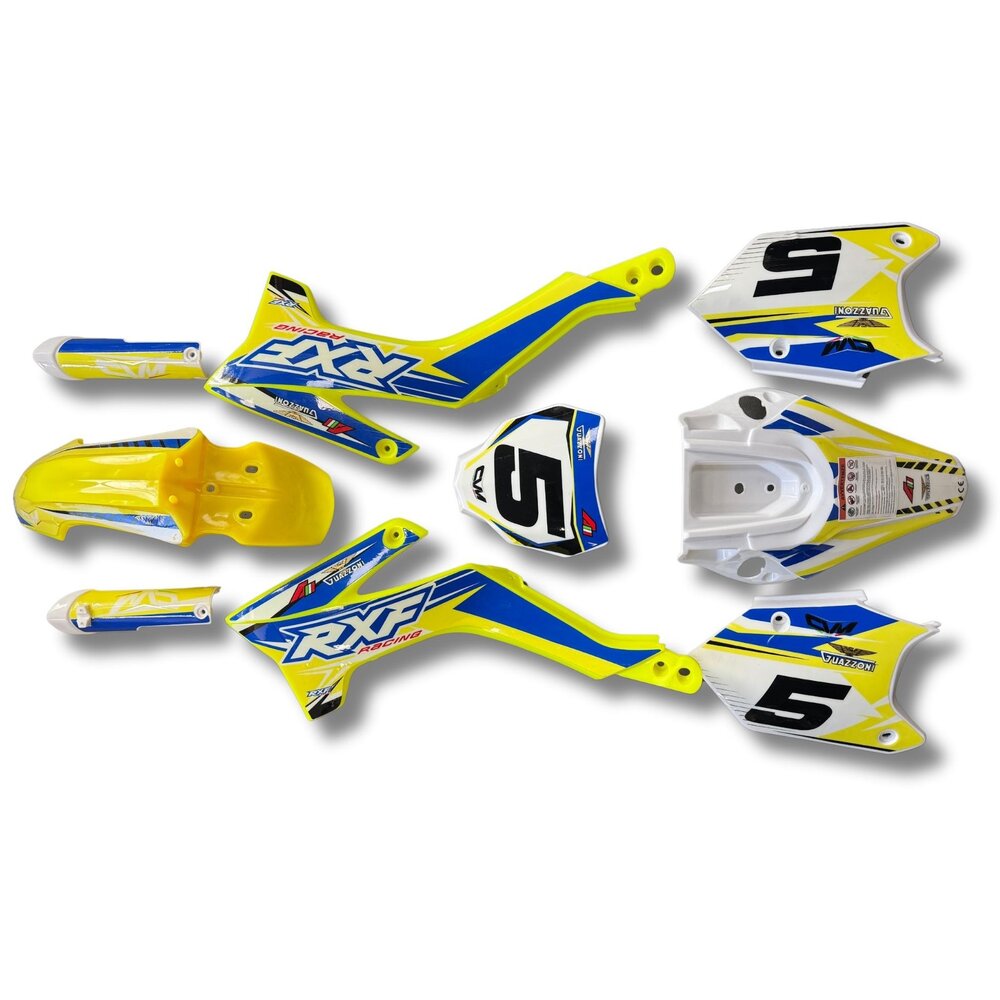 Apollo RXF 50 cc Dirtbike Plastiksatz neongelb CVM - www.quadatvshop.at