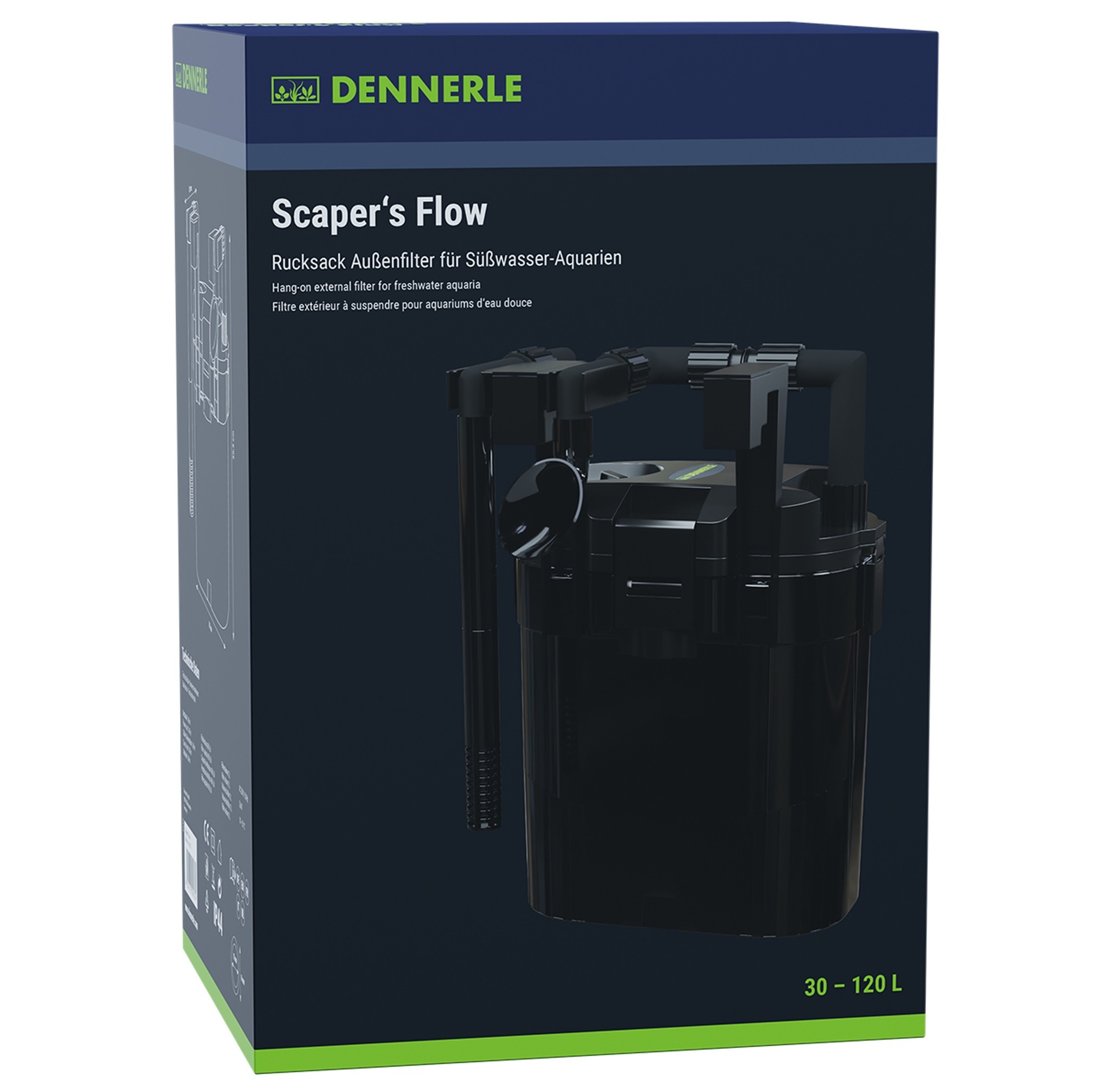 Dennerle Scapers Flow Hangon Aussenfilter für Aquarien von 30 bis 120 ...