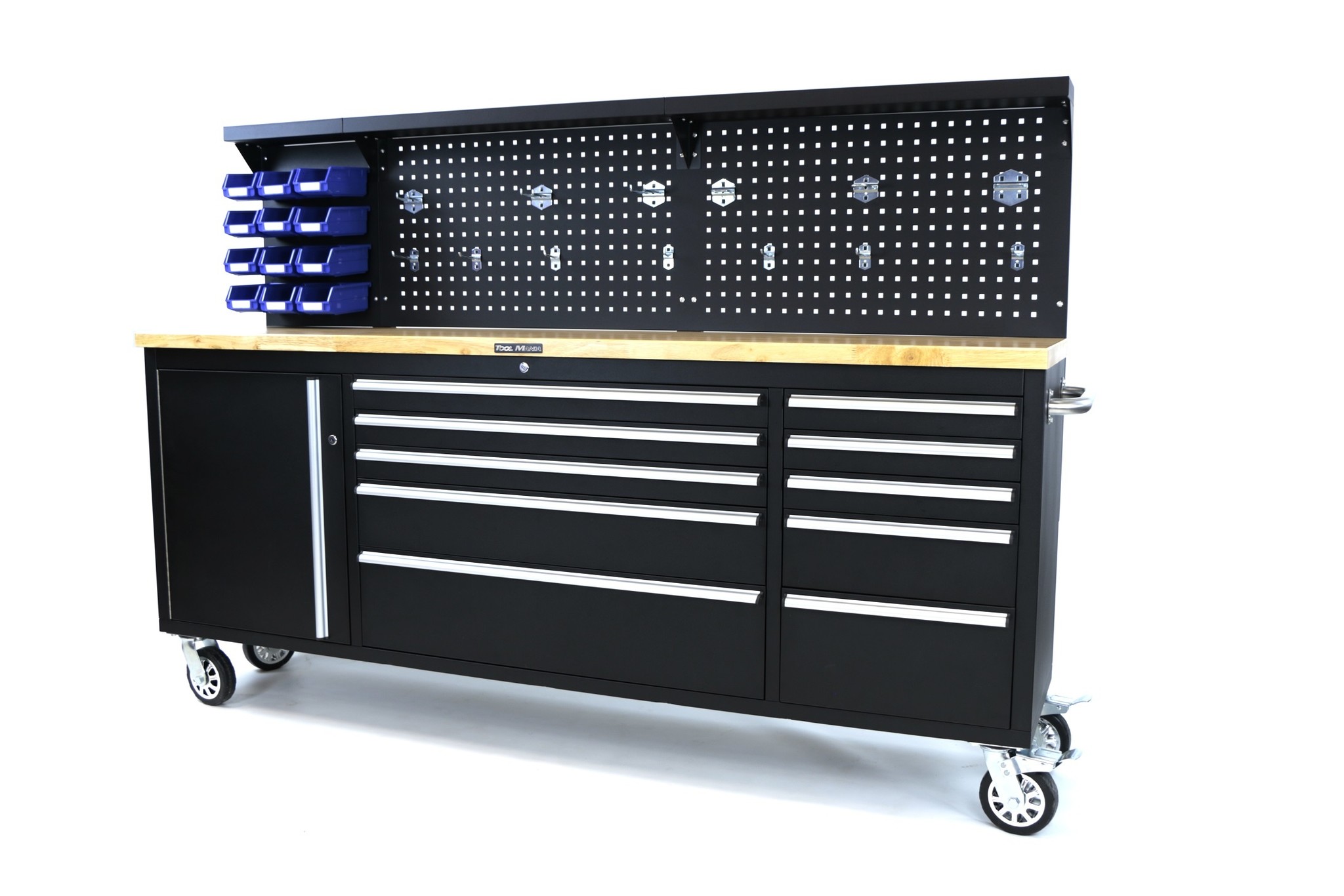 215 Cm. Tool trolley / Workbench with Worktop - ToolMania