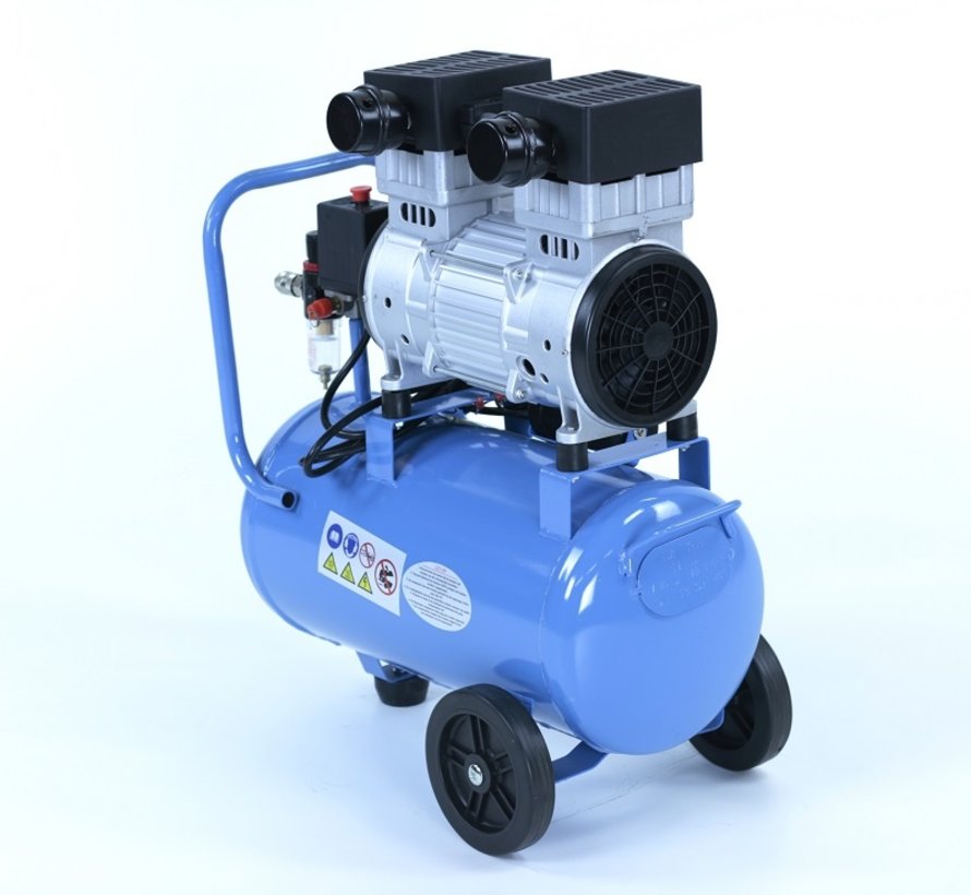 TM 30 Liter Professional Low Noise Compressor 1.5HP 230v - ToolMania