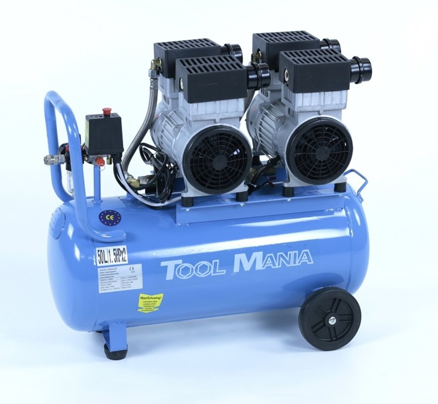 TM 50 Liter Professional Low Noise Compressor 3HP 230v - ToolMania